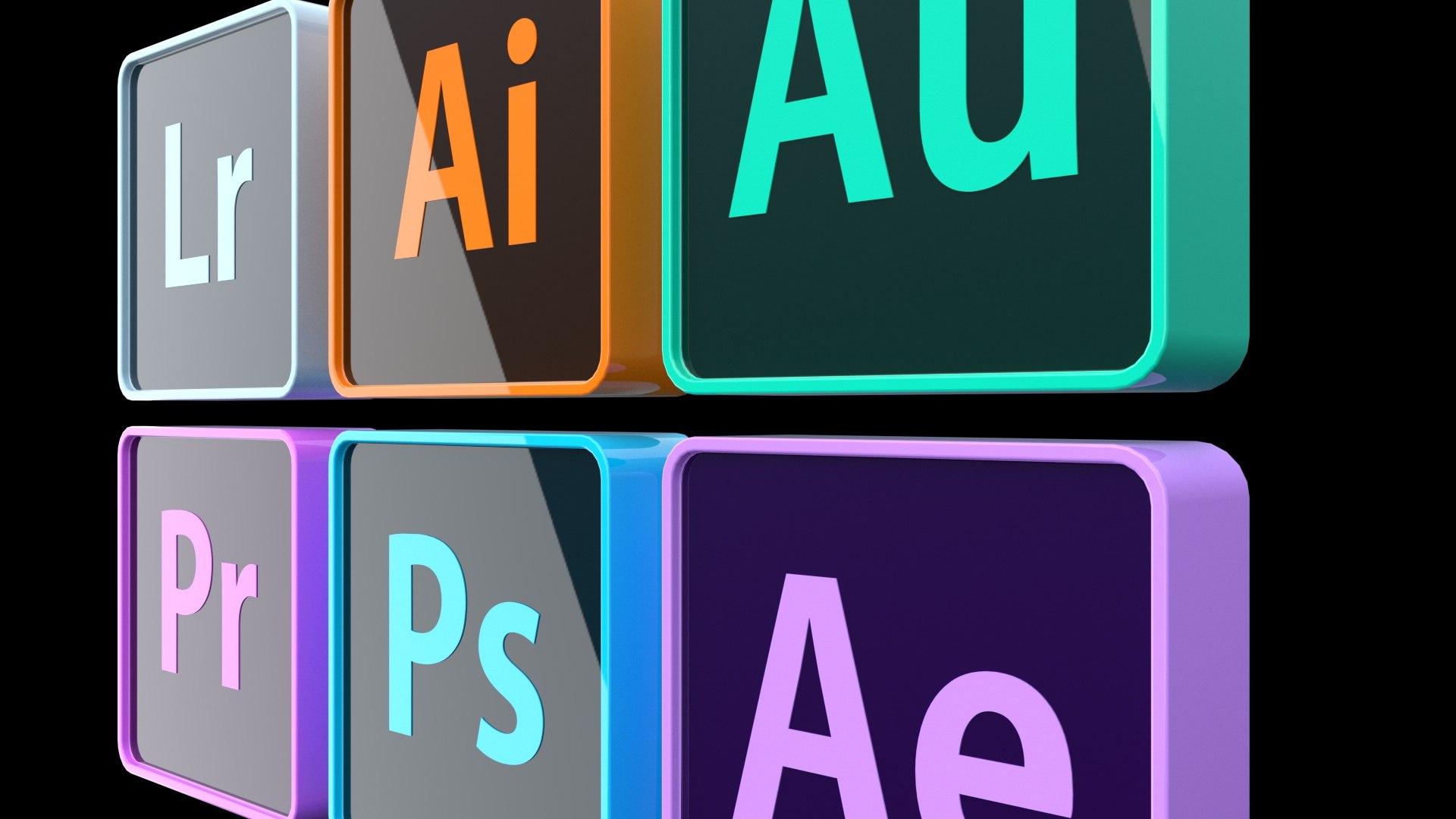 Adobe Icons 3D - TurboSquid 1813290