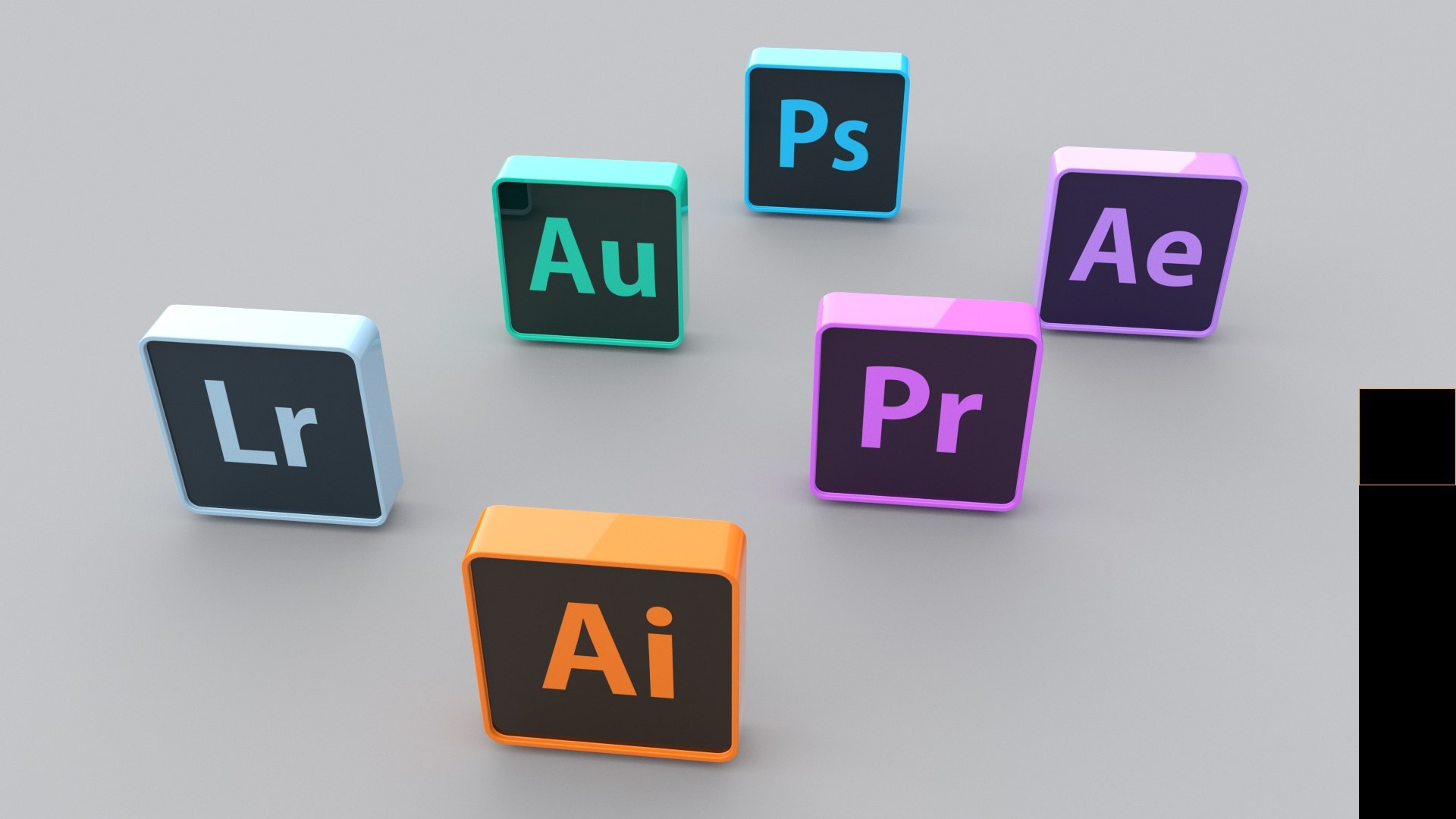 Adobe Icons 3D - TurboSquid 1813290