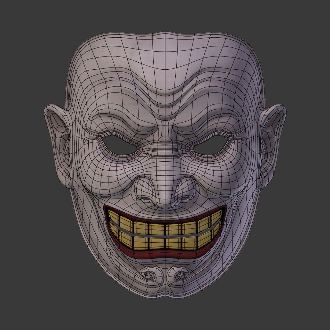 Clown Mask 3d Model