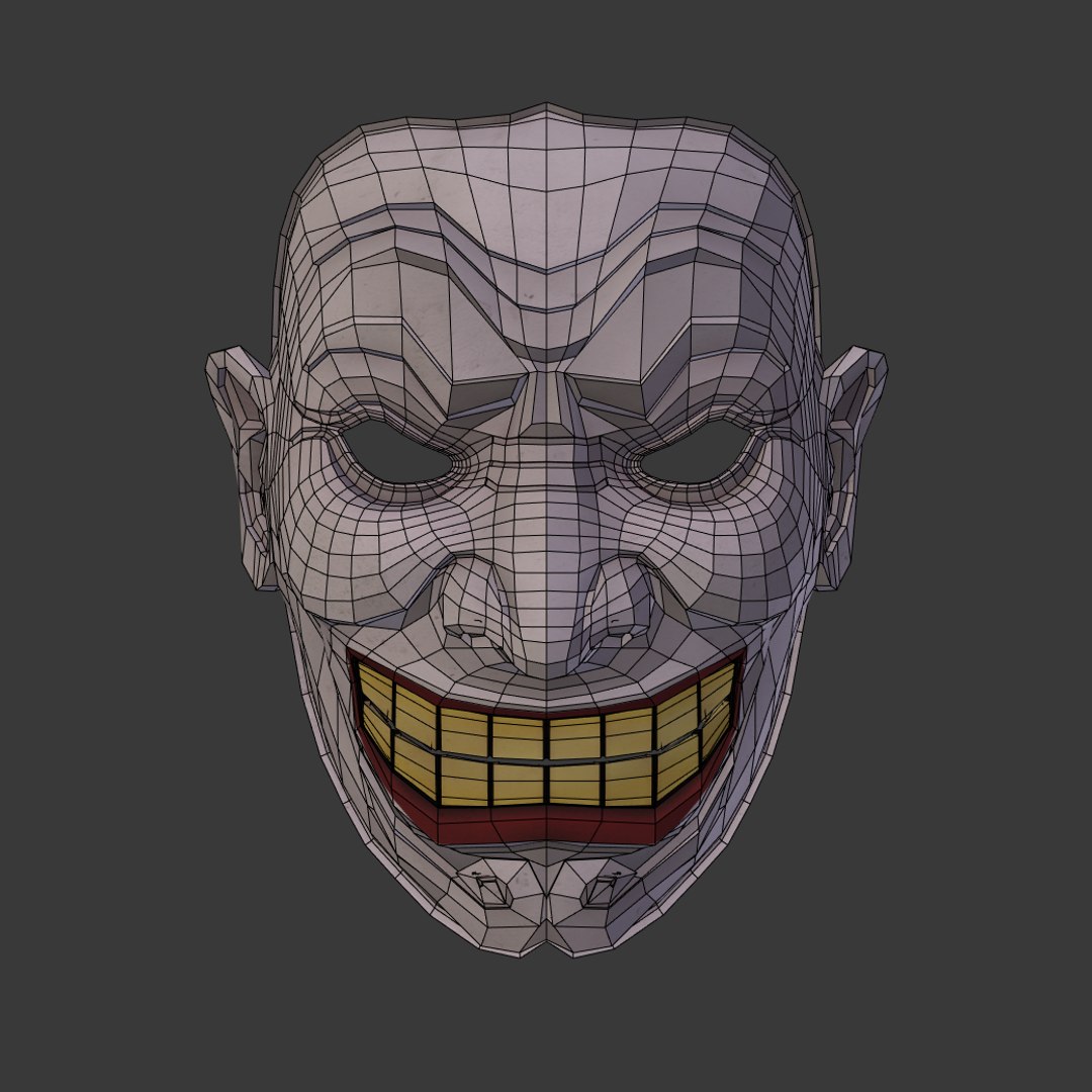Clown Mask 3d Model