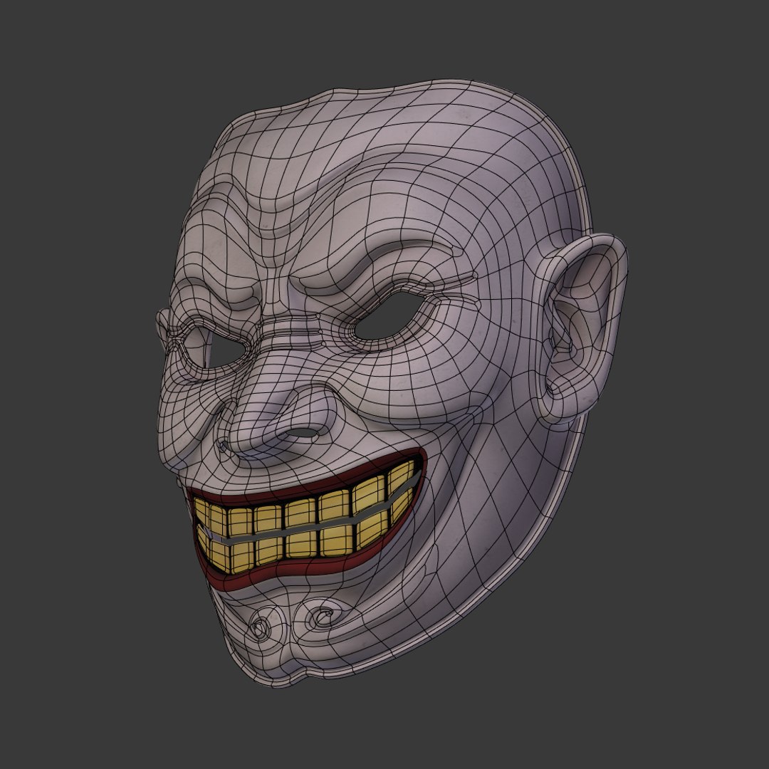 Clown Mask 3d Model