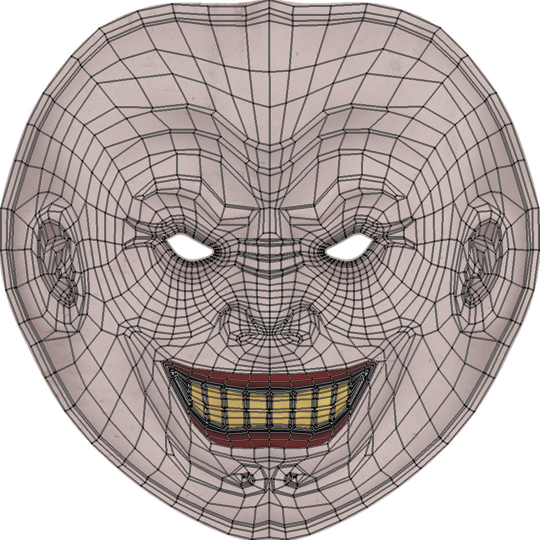 Clown Mask 3d Model