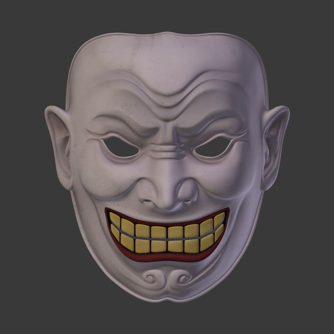 Clown Mask 3d Model