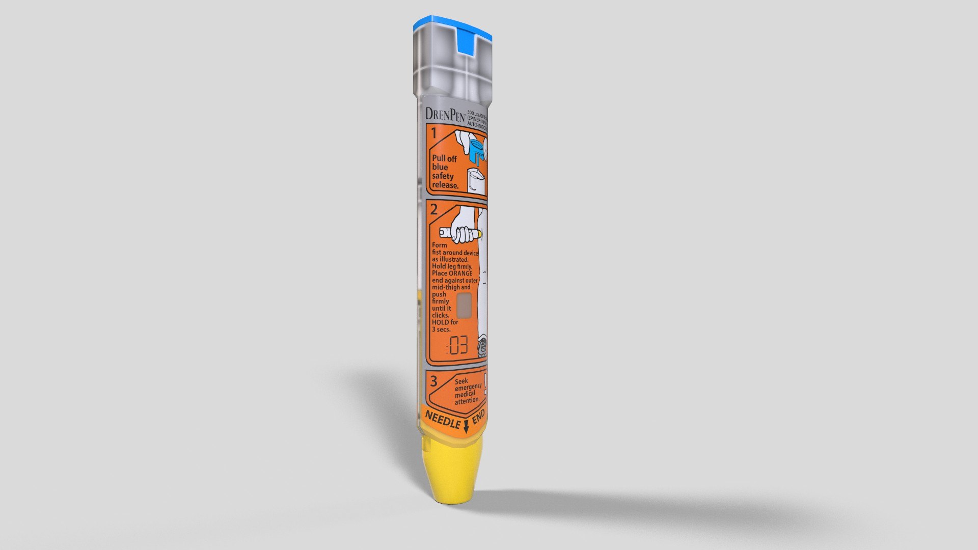 EpiPen Autoinjector Adult 3D - TurboSquid 1851446