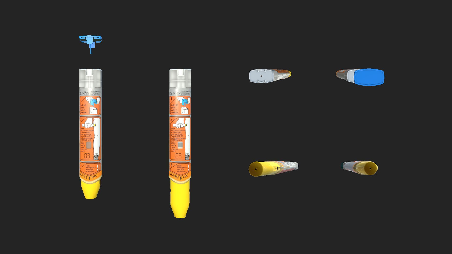 EpiPen Autoinjector Adult 3D - TurboSquid 1851446