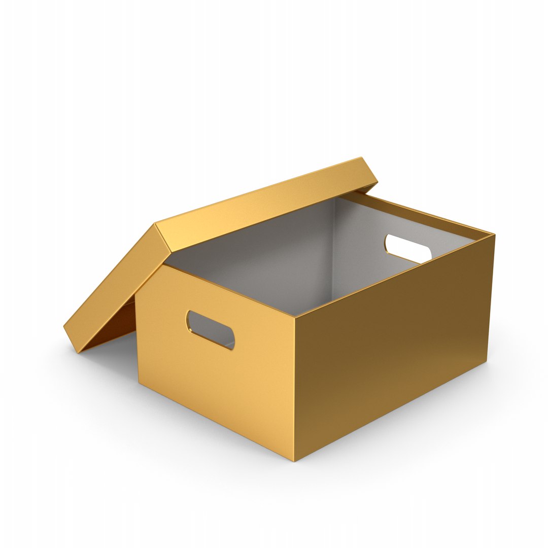 Gold Box model - TurboSquid 2179154