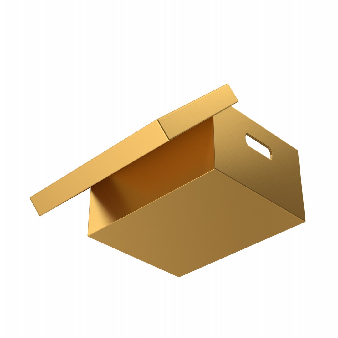 Gold Box model - TurboSquid 2179154