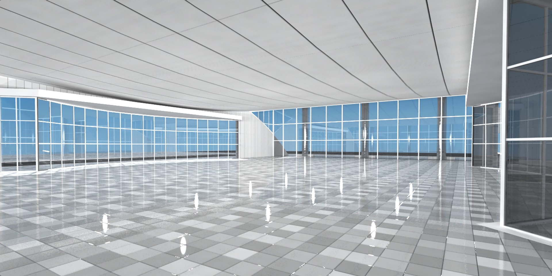 Building Showroom Exterior Interior 3D Model - TurboSquid 1445237