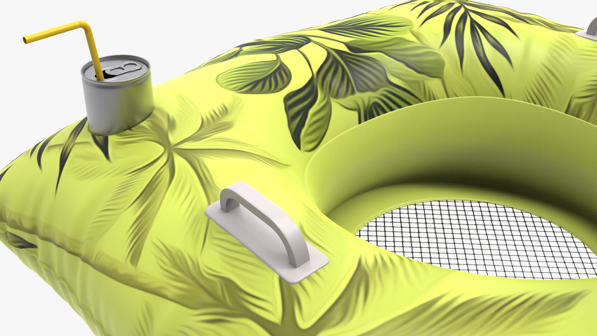 3D Model Inflatable Pool Float Chair With Can - TurboSquid 2231363