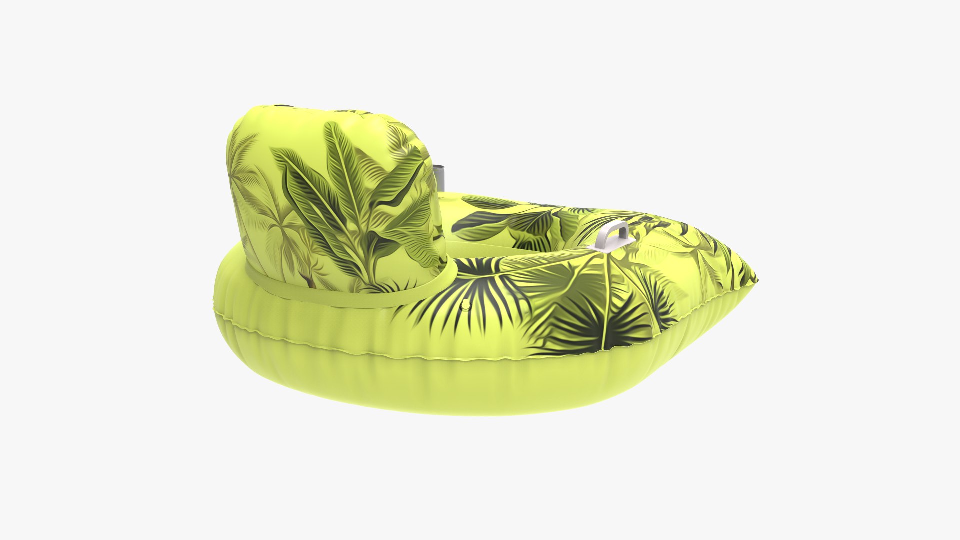 3D Model Inflatable Pool Float Chair With Can - TurboSquid 2231363