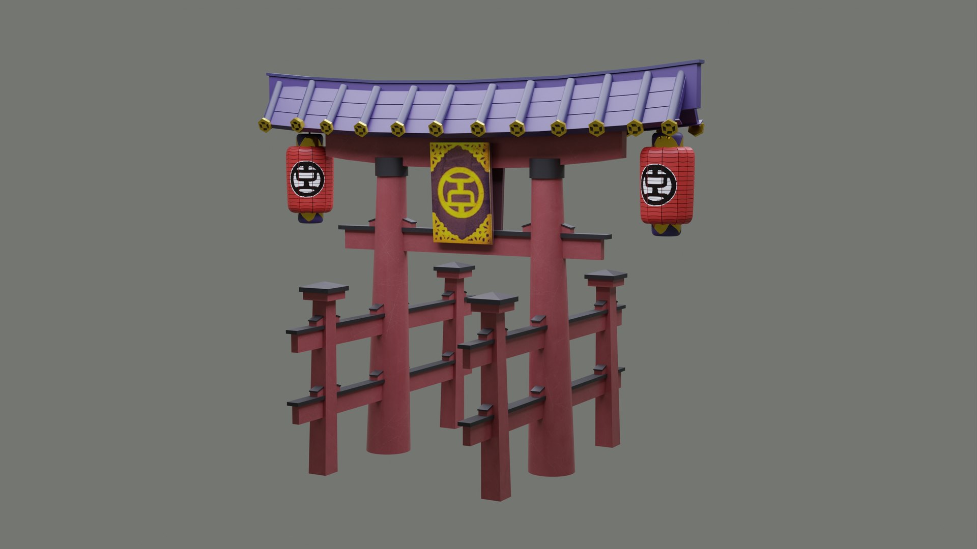 3D Japanese Torii Gate model - TurboSquid 2065768