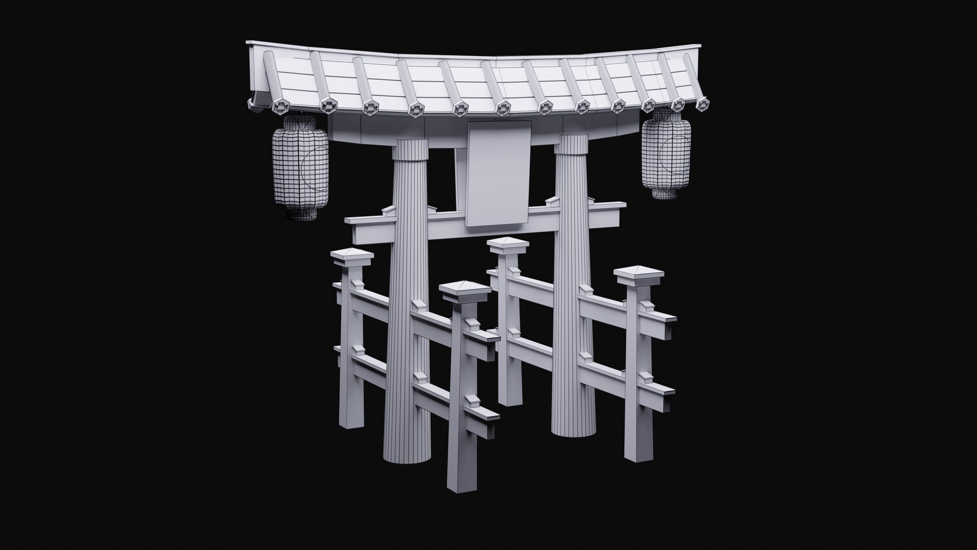 3D Japanese Torii Gate model - TurboSquid 2065768