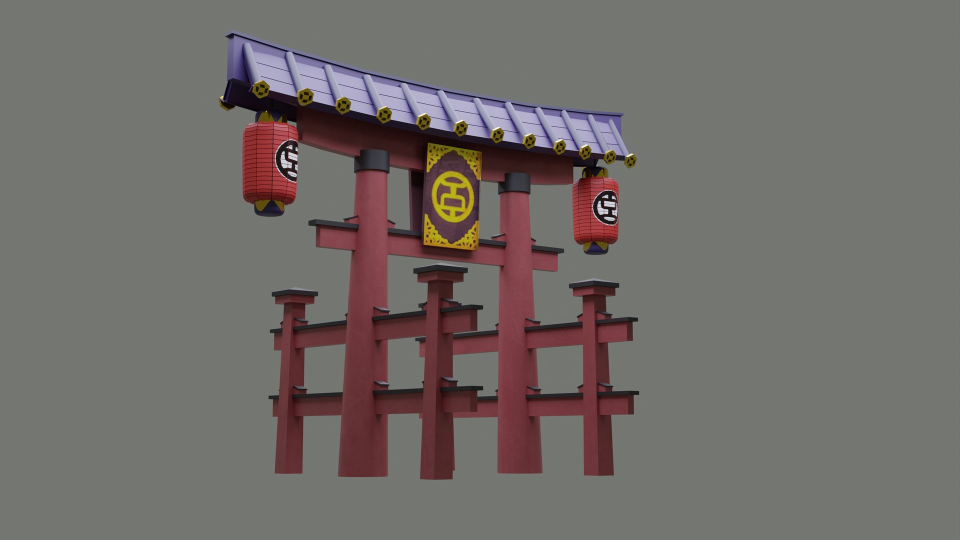 3D Japanese Torii Gate model - TurboSquid 2065768