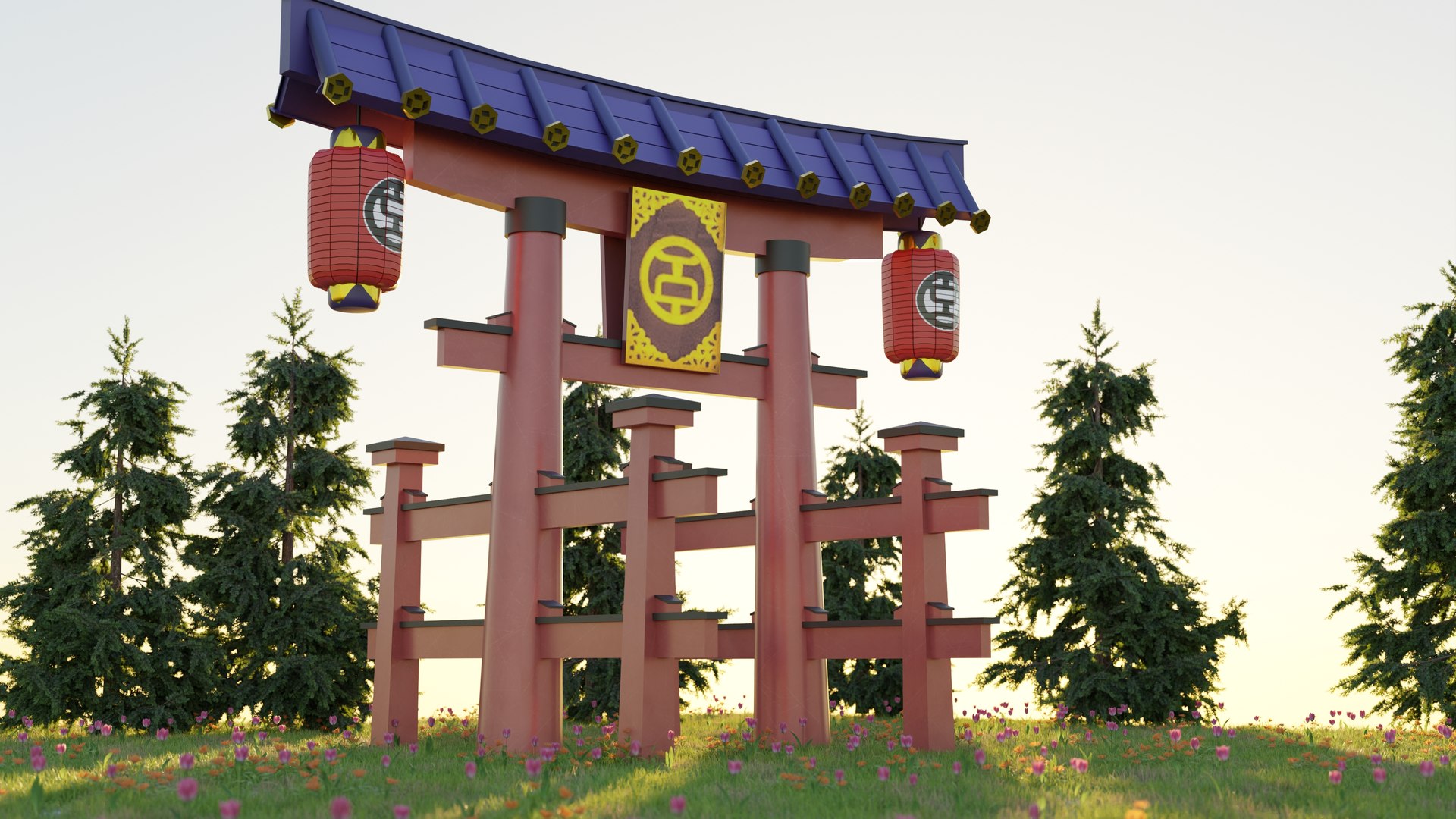 3D Japanese Torii Gate model - TurboSquid 2065768