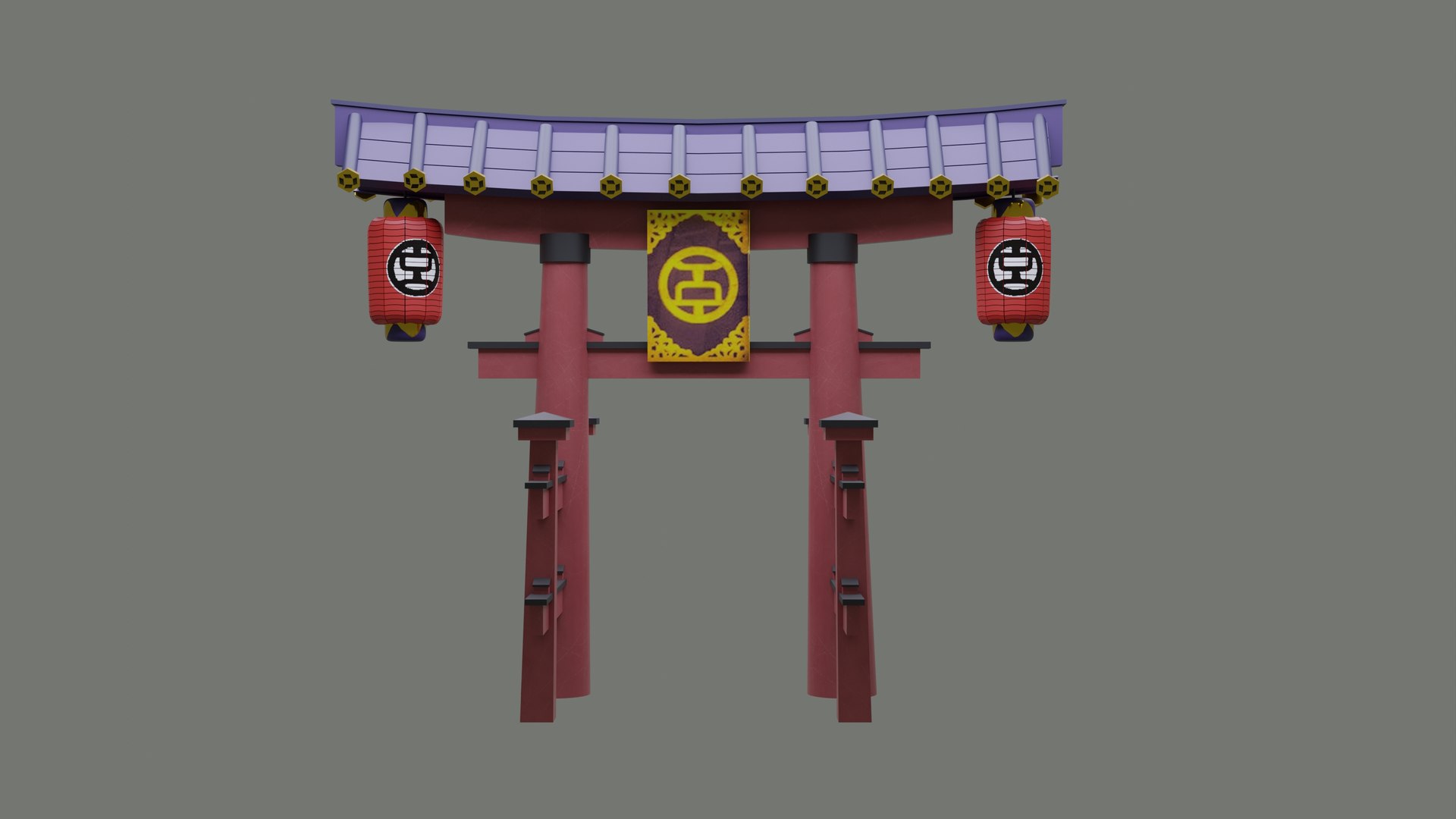 3D Japanese Torii Gate model - TurboSquid 2065768