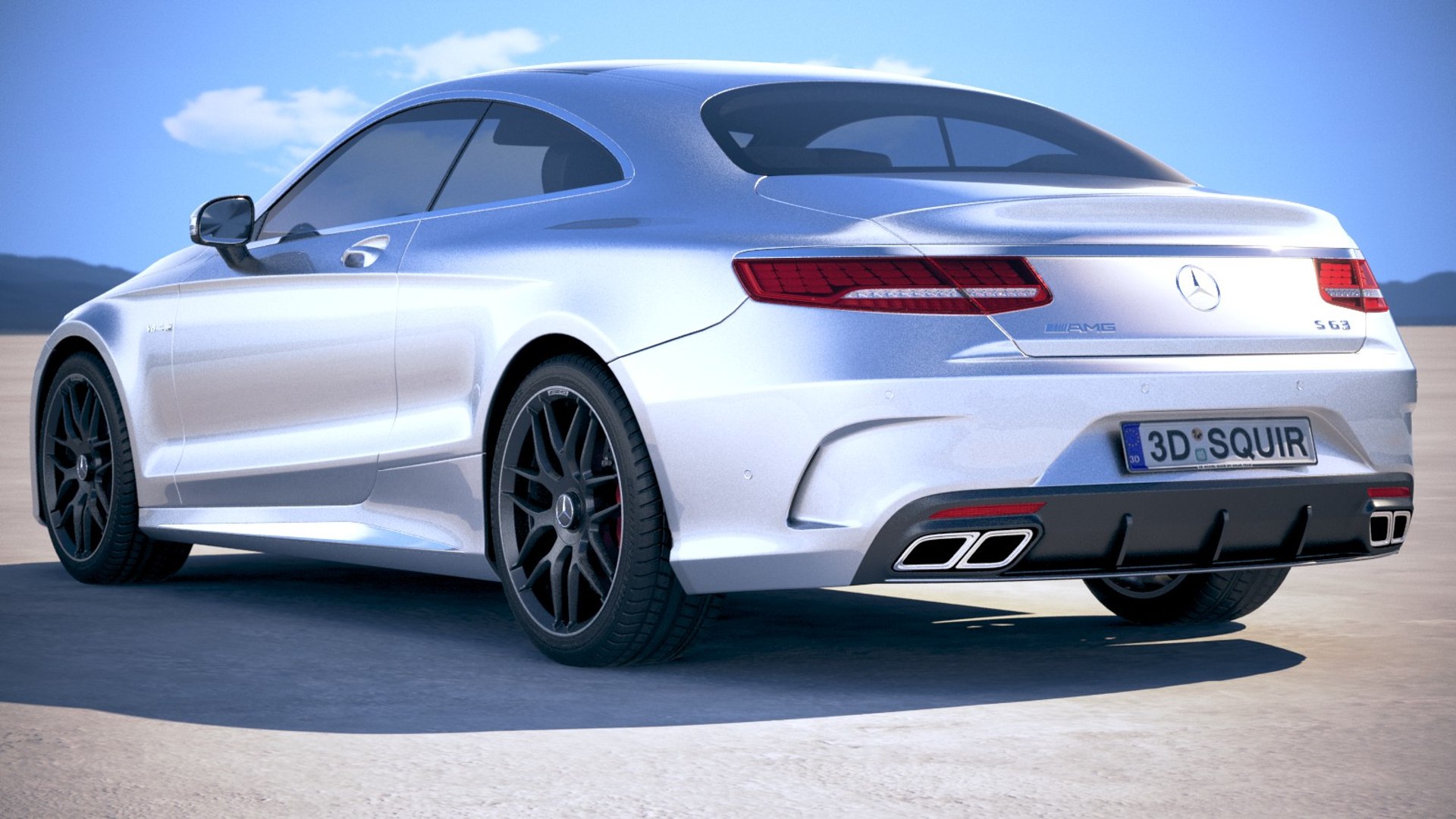 3D Mercedes S63 Amg Model - TurboSquid 1206236