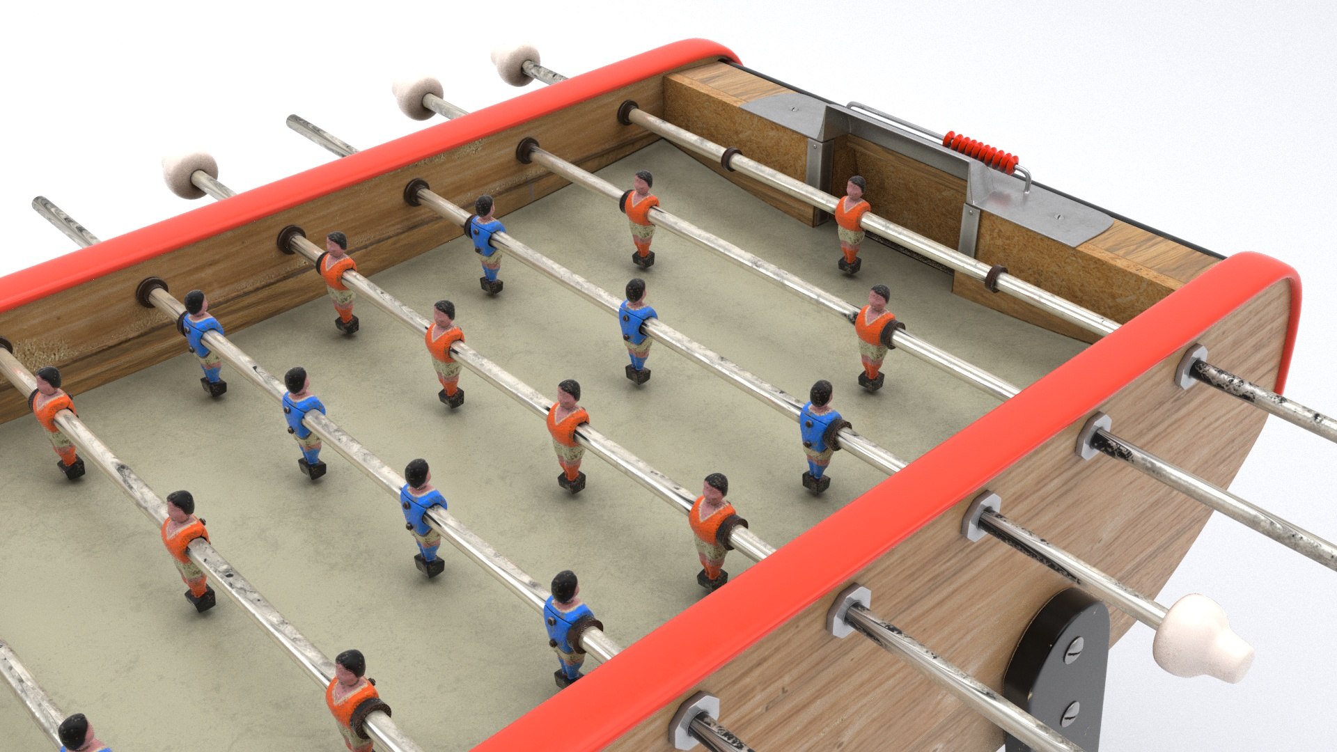 3D Vintage Football Soccer Table Model - TurboSquid 1636767