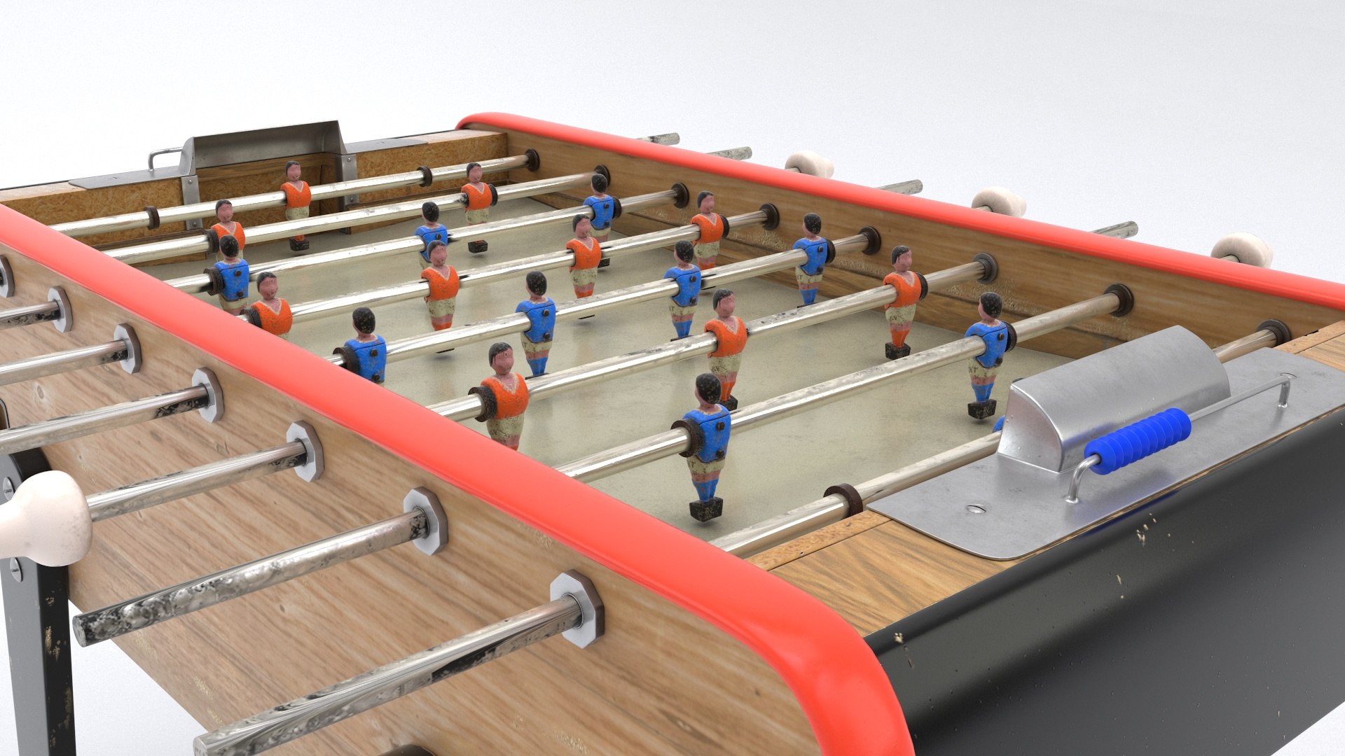 3D Vintage Football Soccer Table Model - TurboSquid 1636767