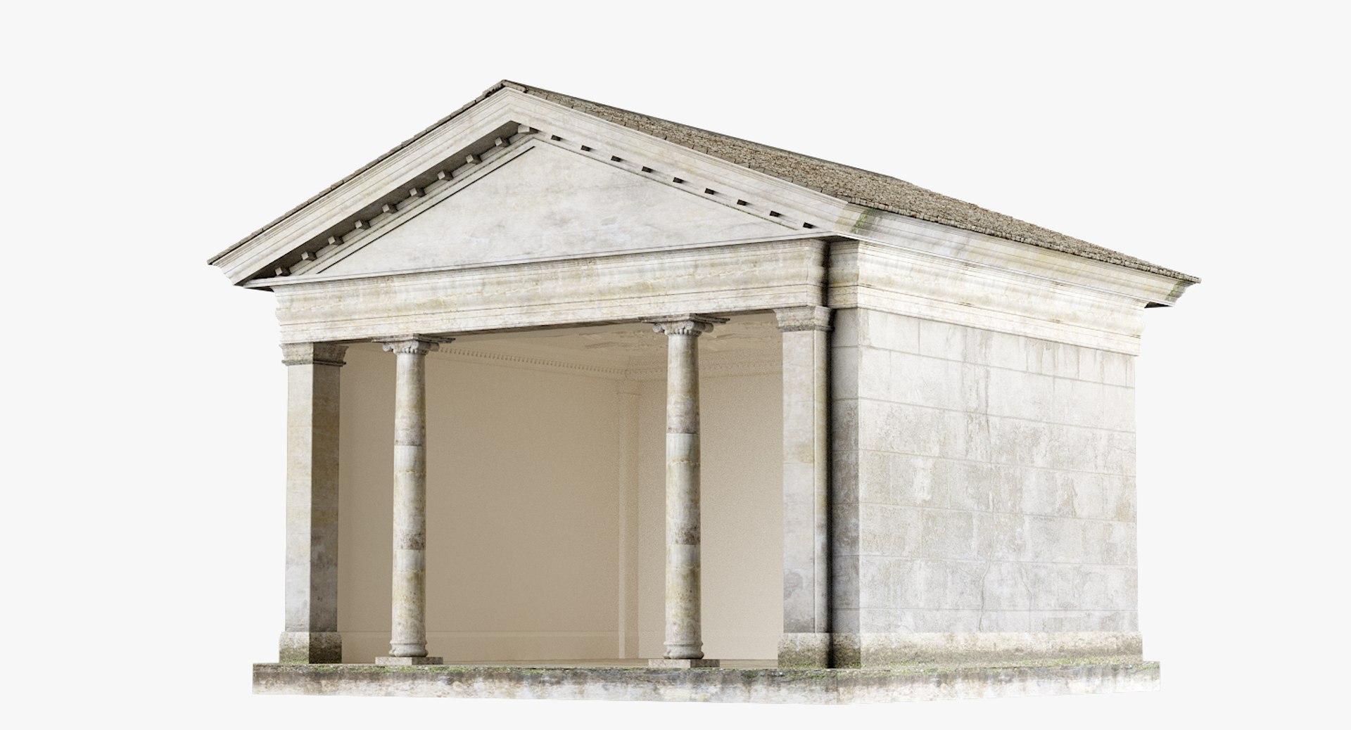 3D Classical Architectural Building Temple Model - TurboSquid 1514391