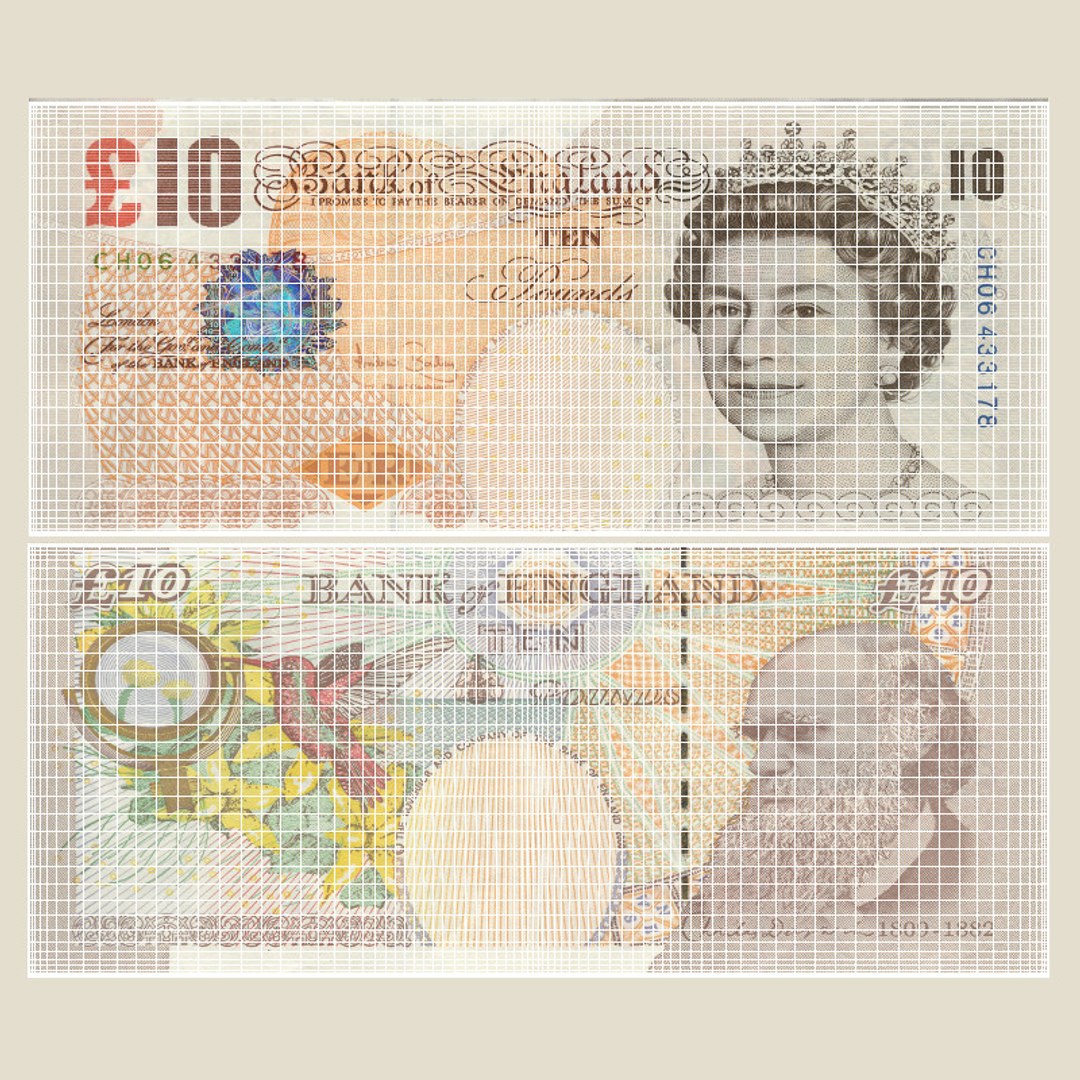 3D 10-pound-note---stack | 1145022 | TurboSquid