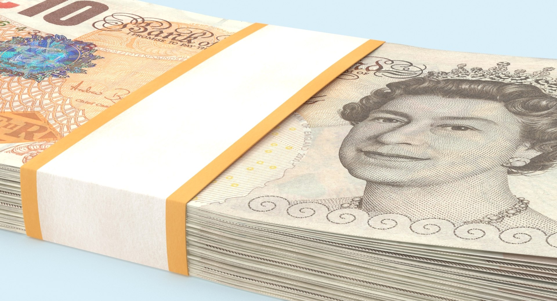 3D 10-pound-note---stack | 1145022 | TurboSquid