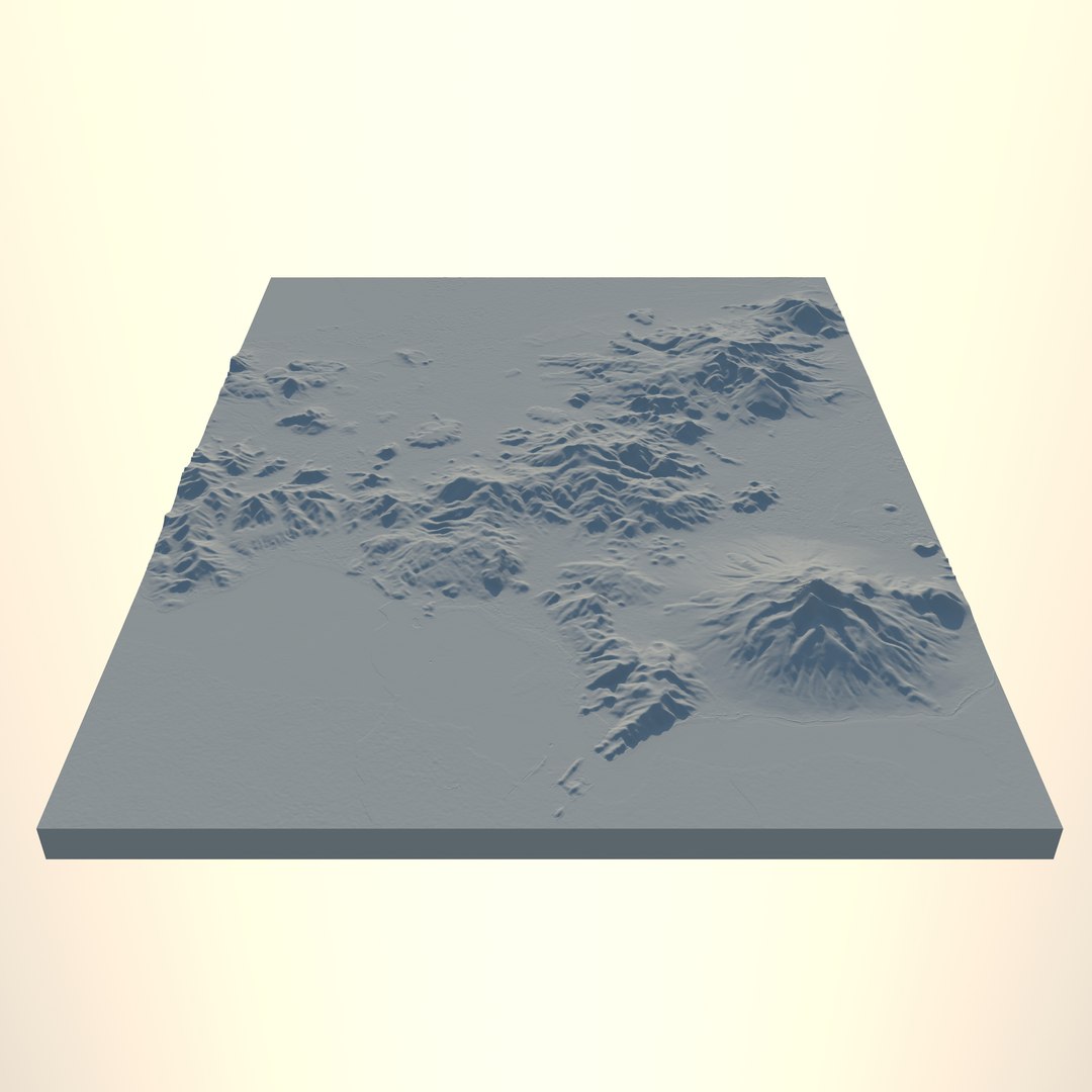 3d Model Volcano Landscape