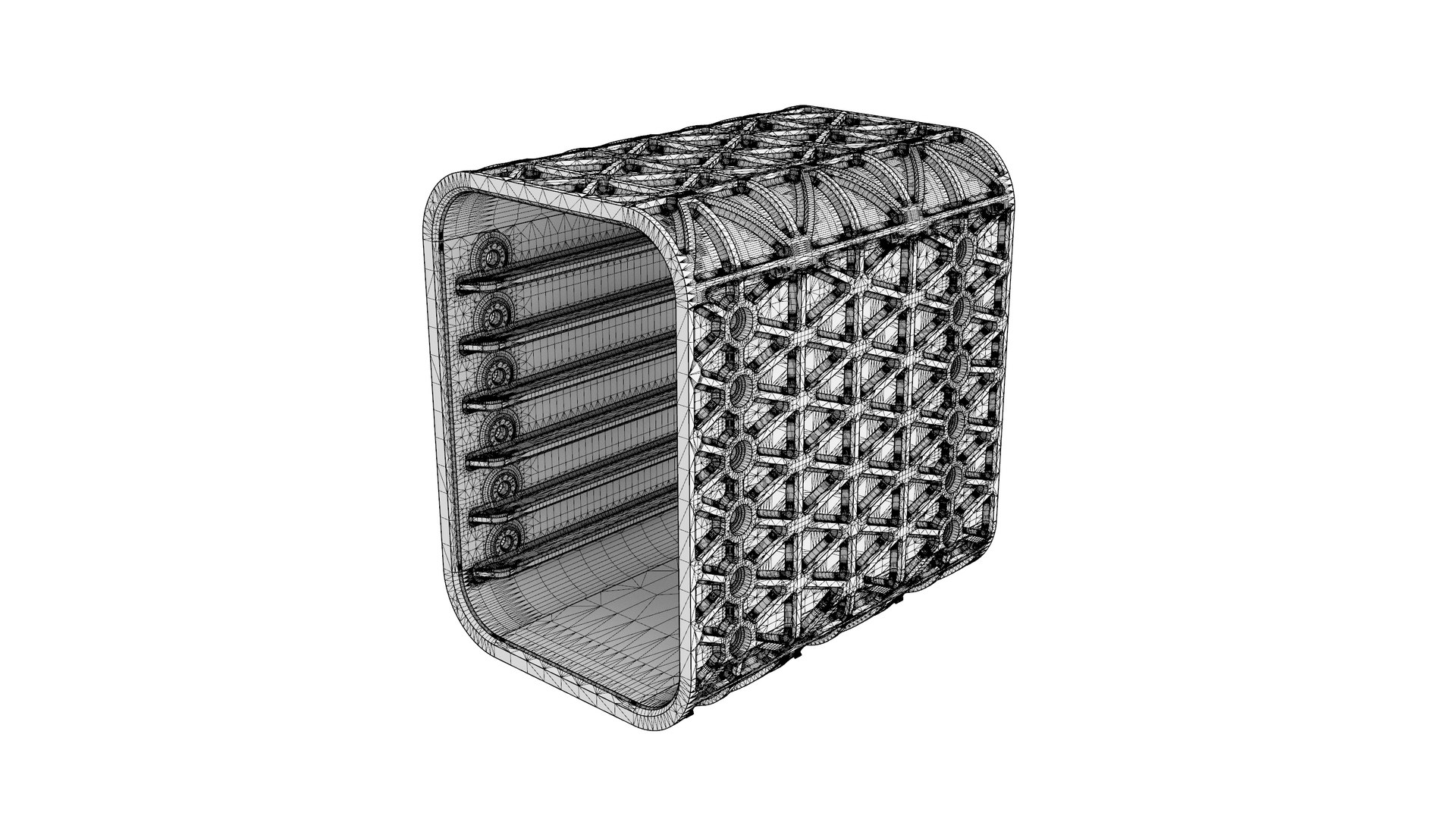 3D Aero Space Hard Drive Enclosure - SSD - 6 Drive Model - TurboSquid ...