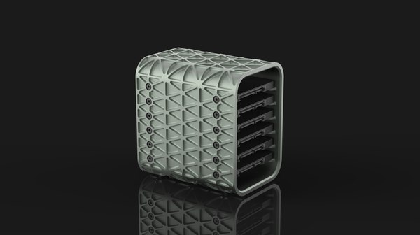 3D Aero Space Hard Drive Enclosure - SSD - 6 Drive model - TurboSquid ...