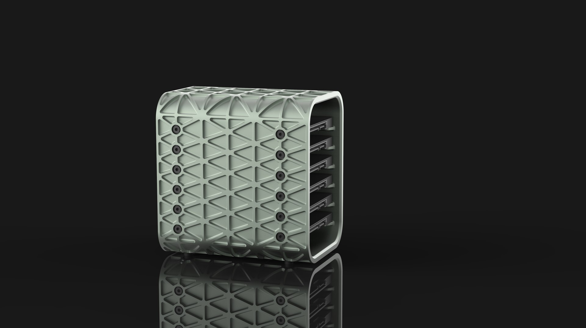 3D Aero Space Hard Drive Enclosure - SSD - 6 Drive Model - TurboSquid ...