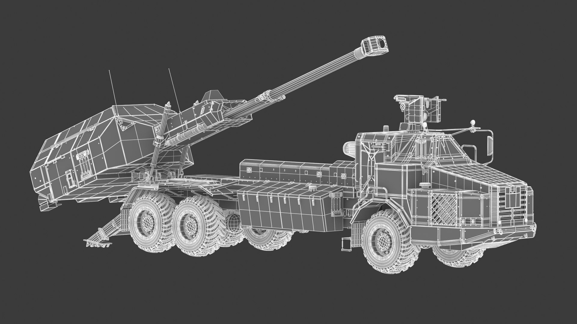 Archer Artillery System PBR 3D Model - TurboSquid 2363383