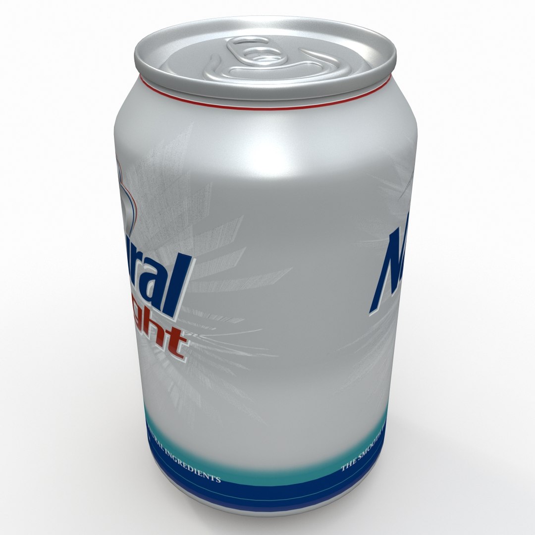 3d Natural Light Beer Model