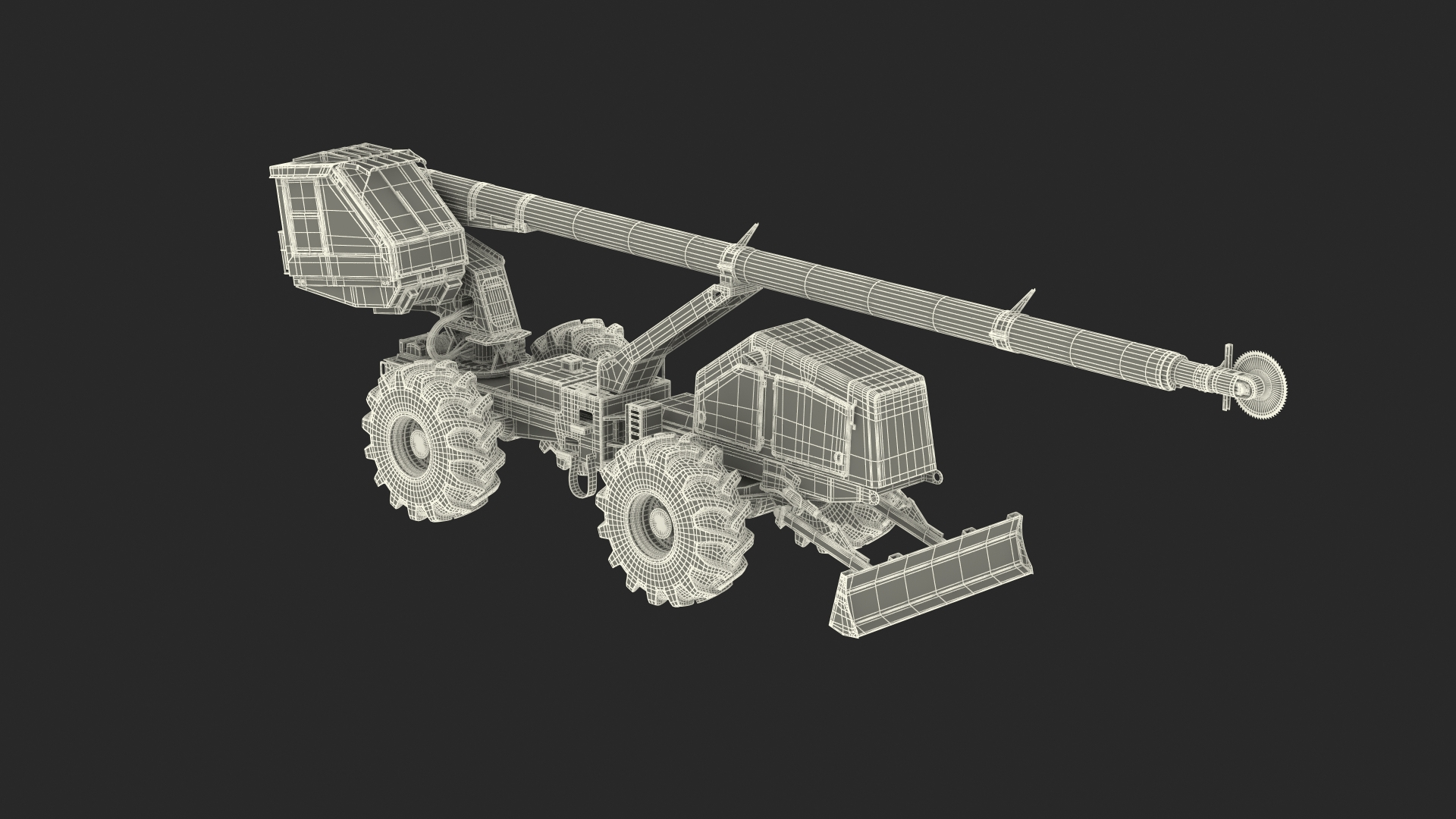 3D Model Jarraff Tree Maintenance Machine With Blade Rigged ...