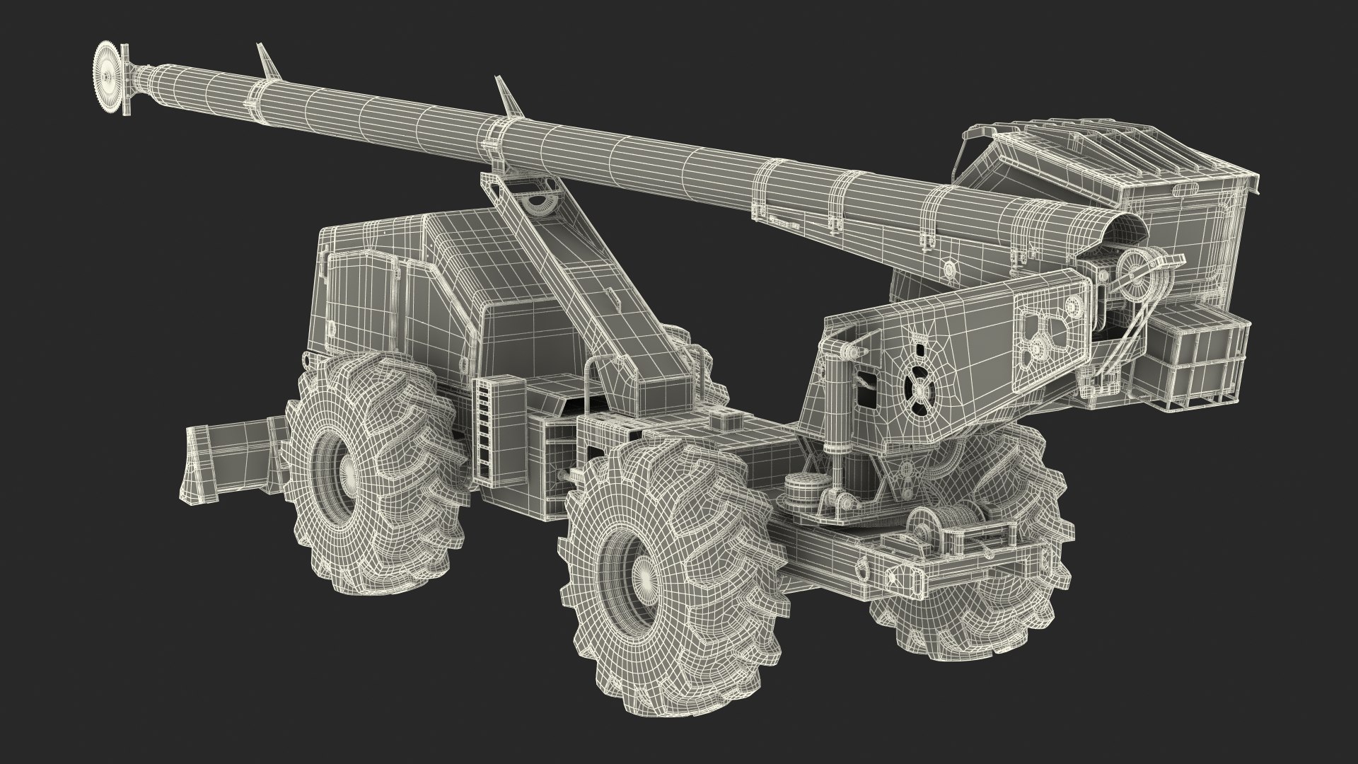 3D Model Jarraff Tree Maintenance Machine With Blade Rigged ...