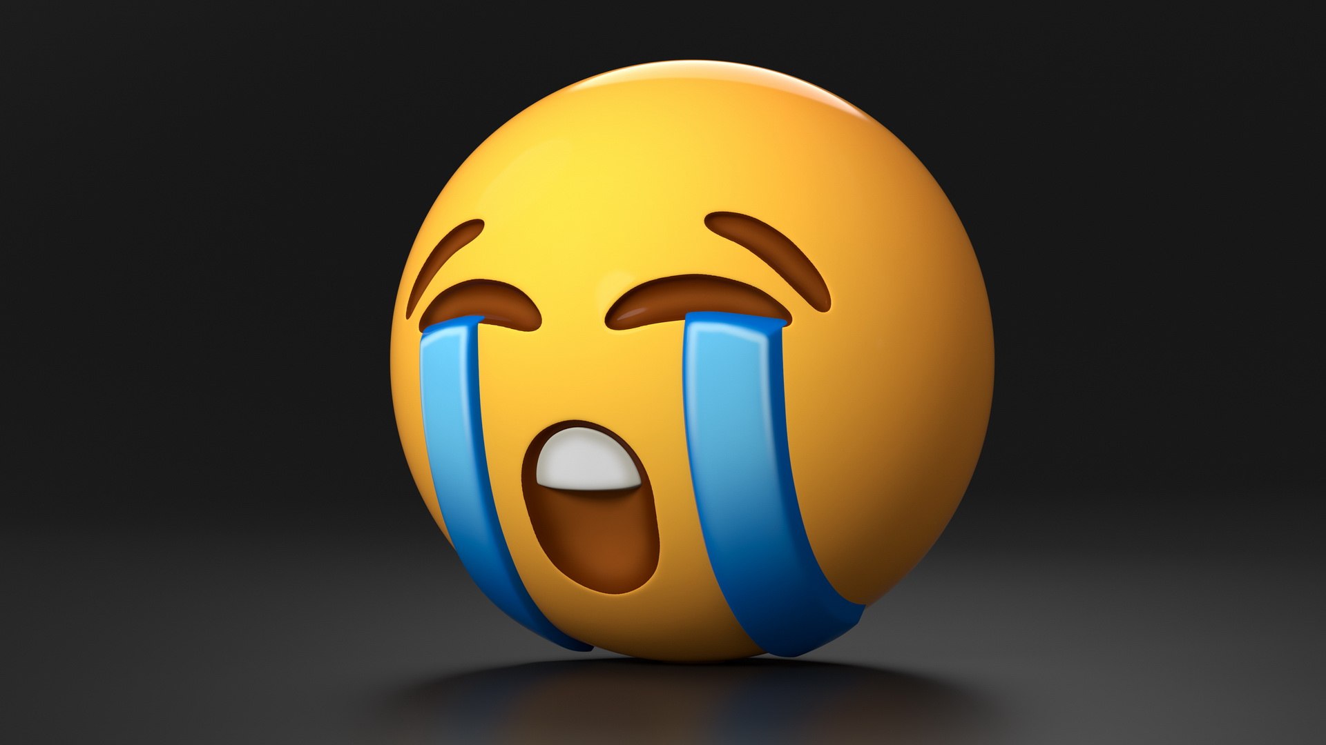3D Emoji Loudly Crying Face - TurboSquid 2239301
