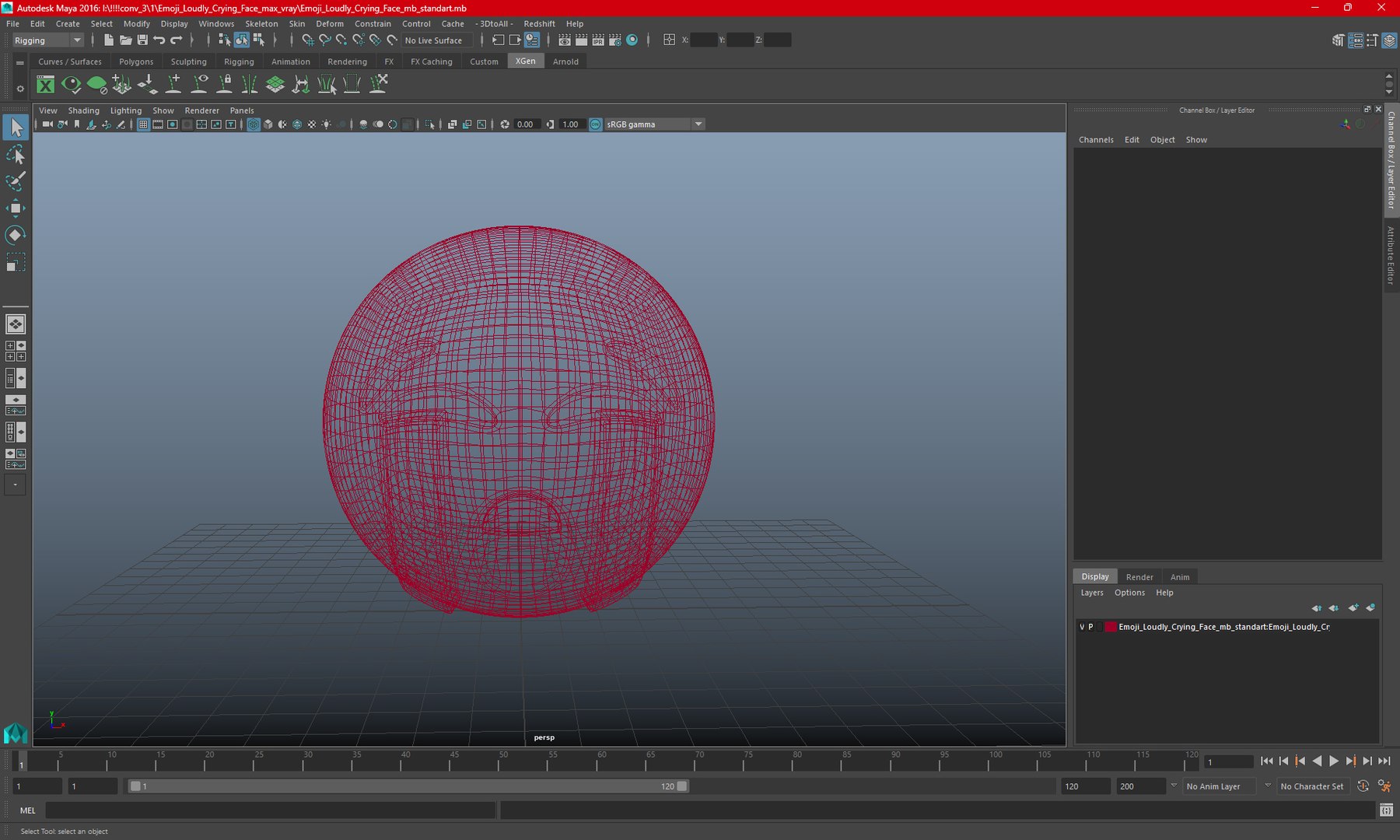 3D Emoji Loudly Crying Face - TurboSquid 2239301