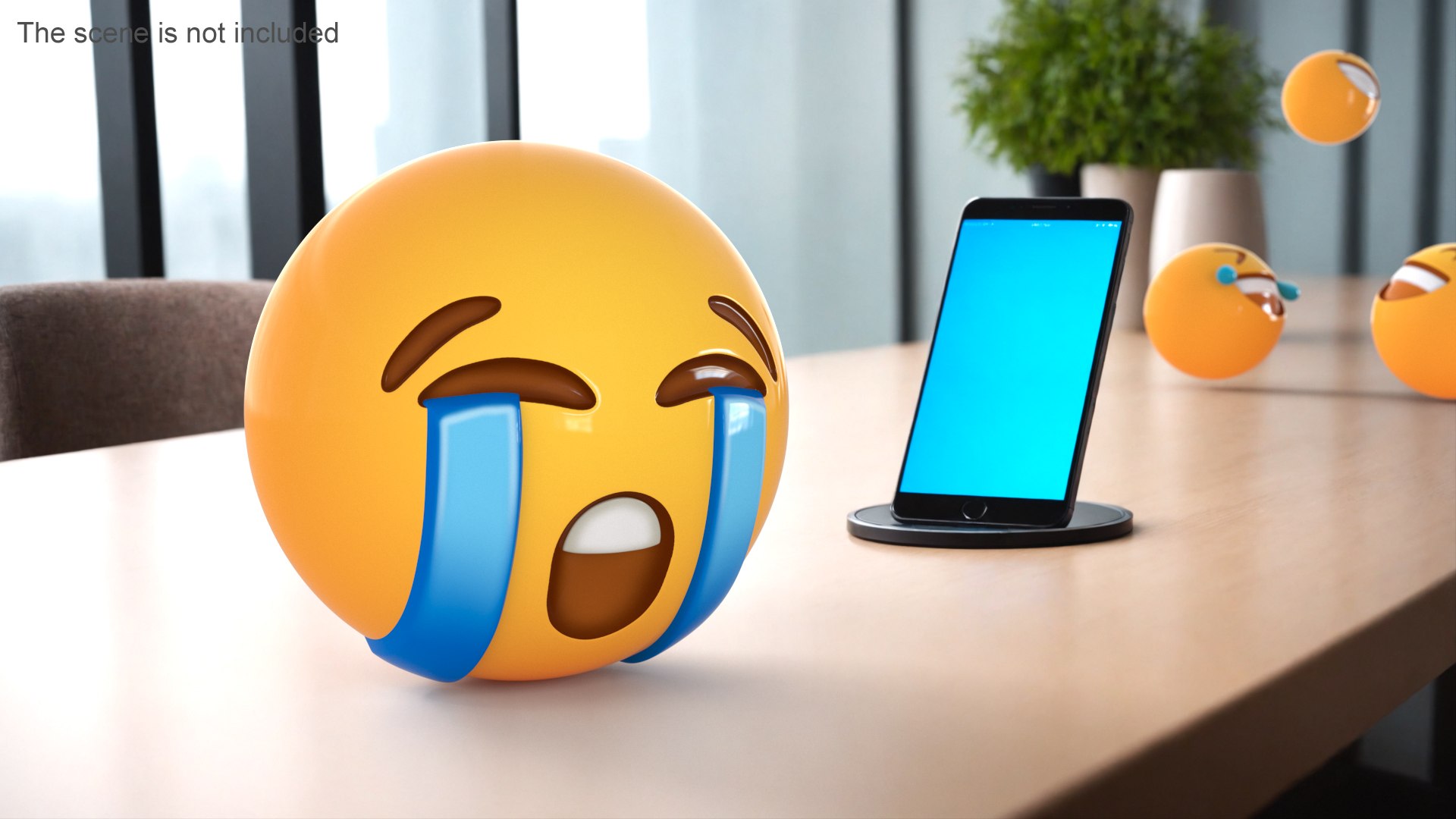 3D Emoji Loudly Crying Face - TurboSquid 2239301