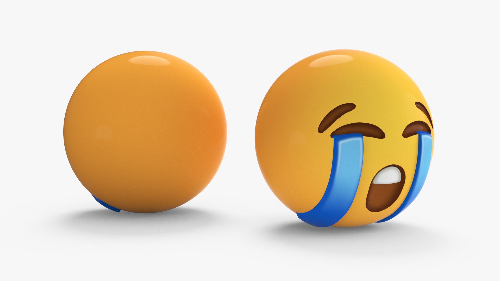 3D Emoji Loudly Crying Face - TurboSquid 2239301