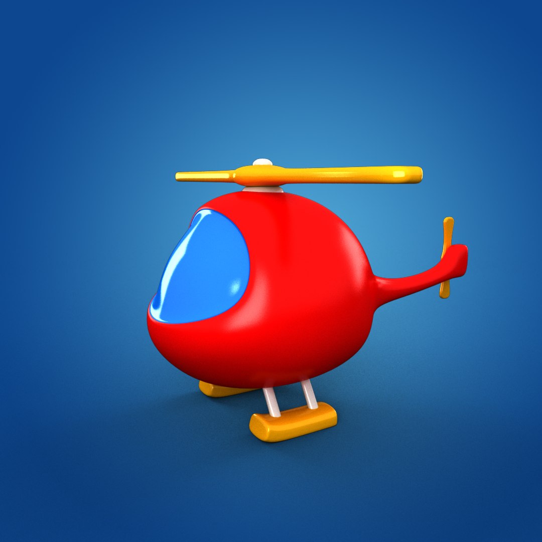 3d Heli Helicopter Model