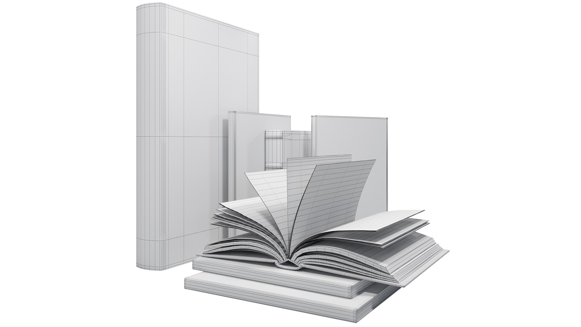 3D Books Set 7 - TurboSquid 2106733