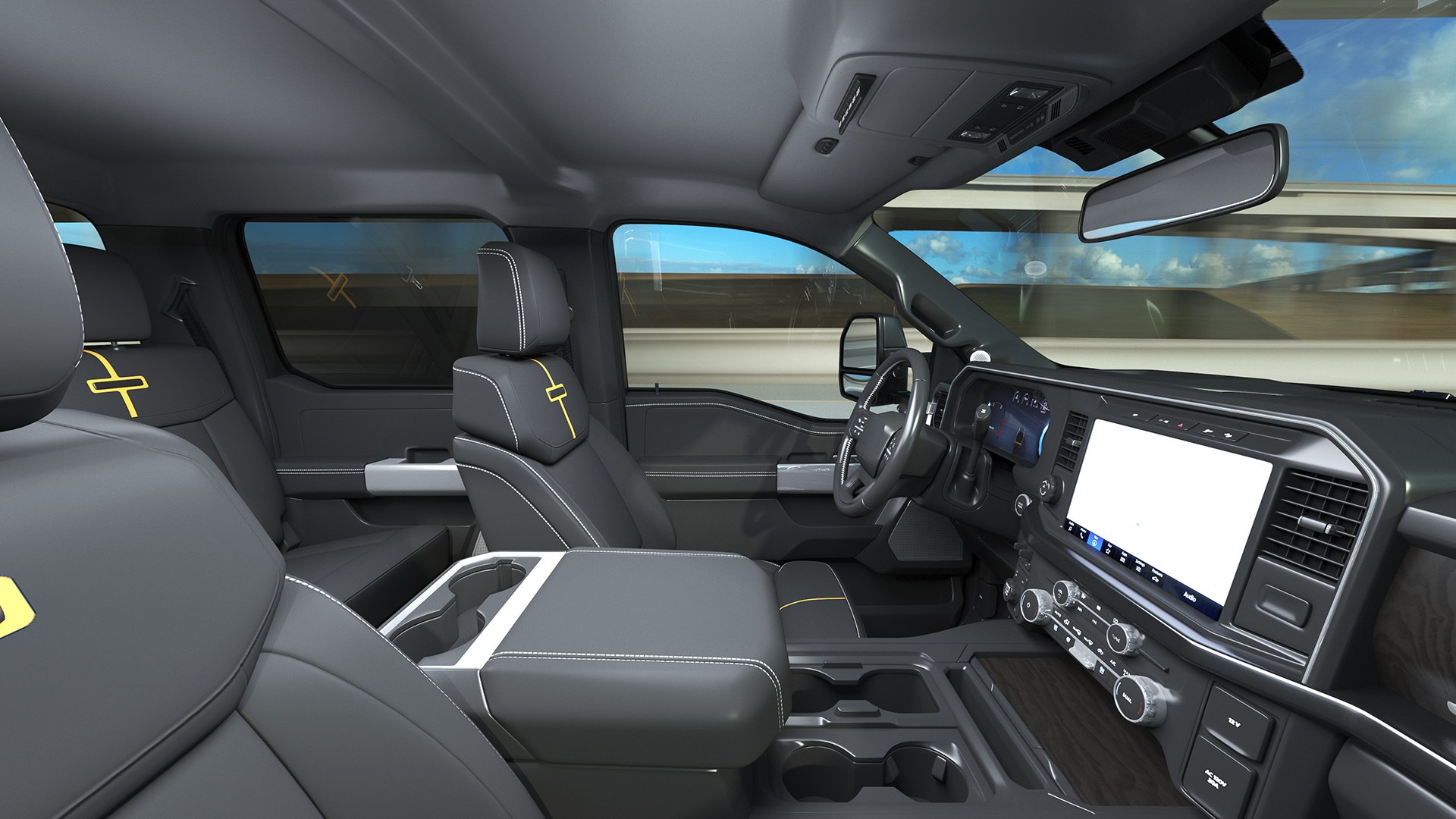Four Doors Black Chassis Cab Rigged 3D model - TurboSquid 2088593