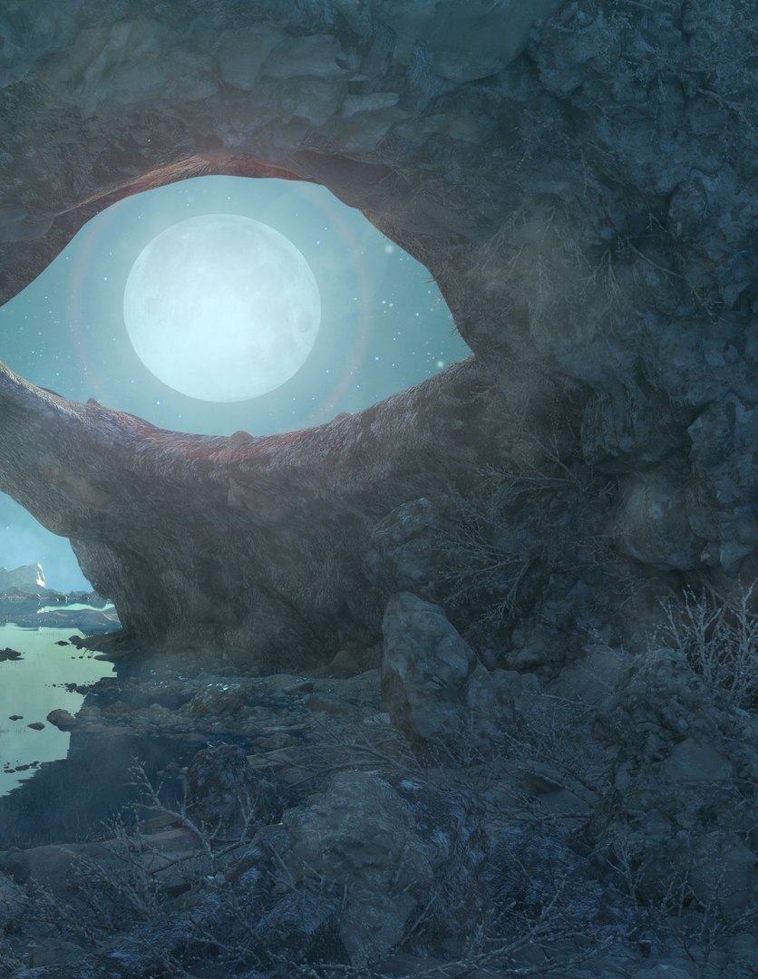 Fantasy Winter Eye Cave Environment 3D model - TurboSquid 2157232