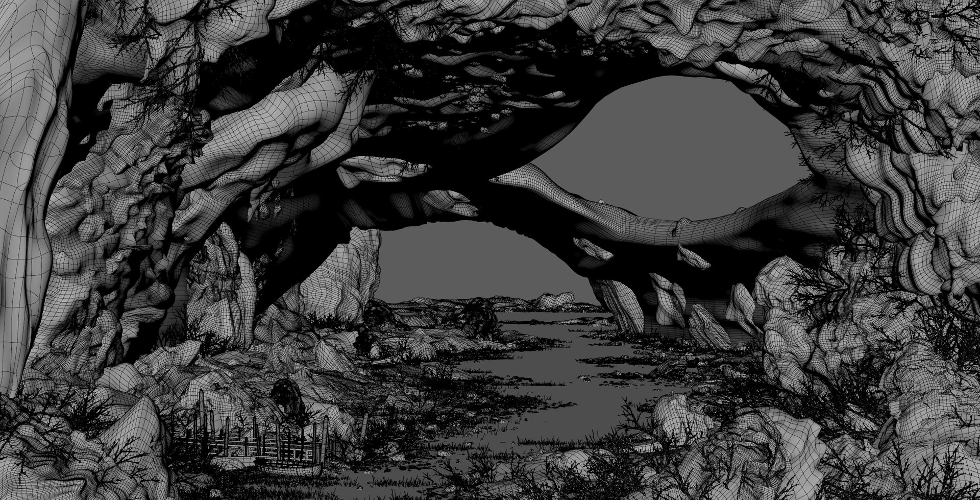 Fantasy Winter Eye Cave Environment 3D model - TurboSquid 2157232