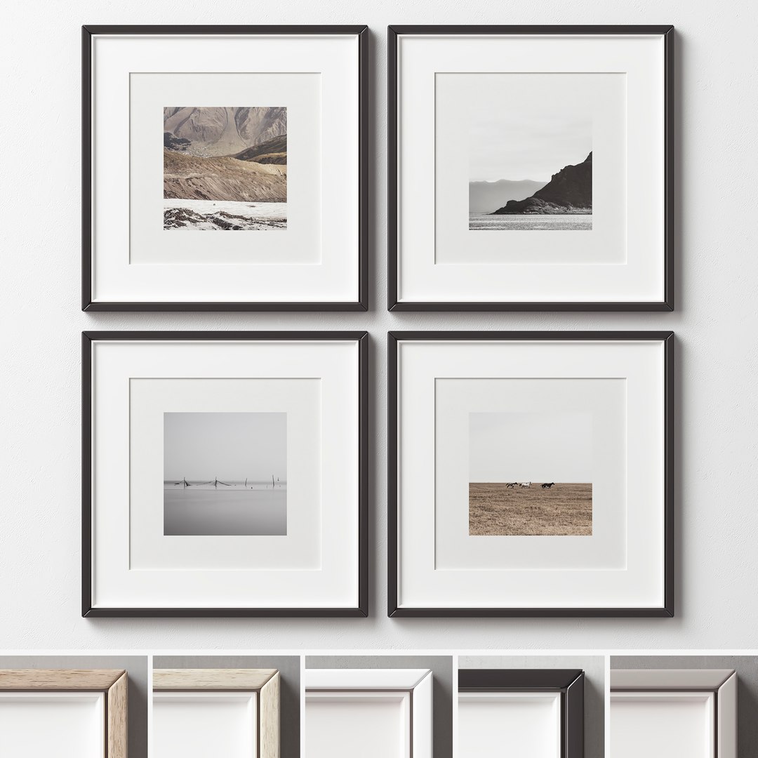 3D Picture Frames Set-484 - TurboSquid 2178951