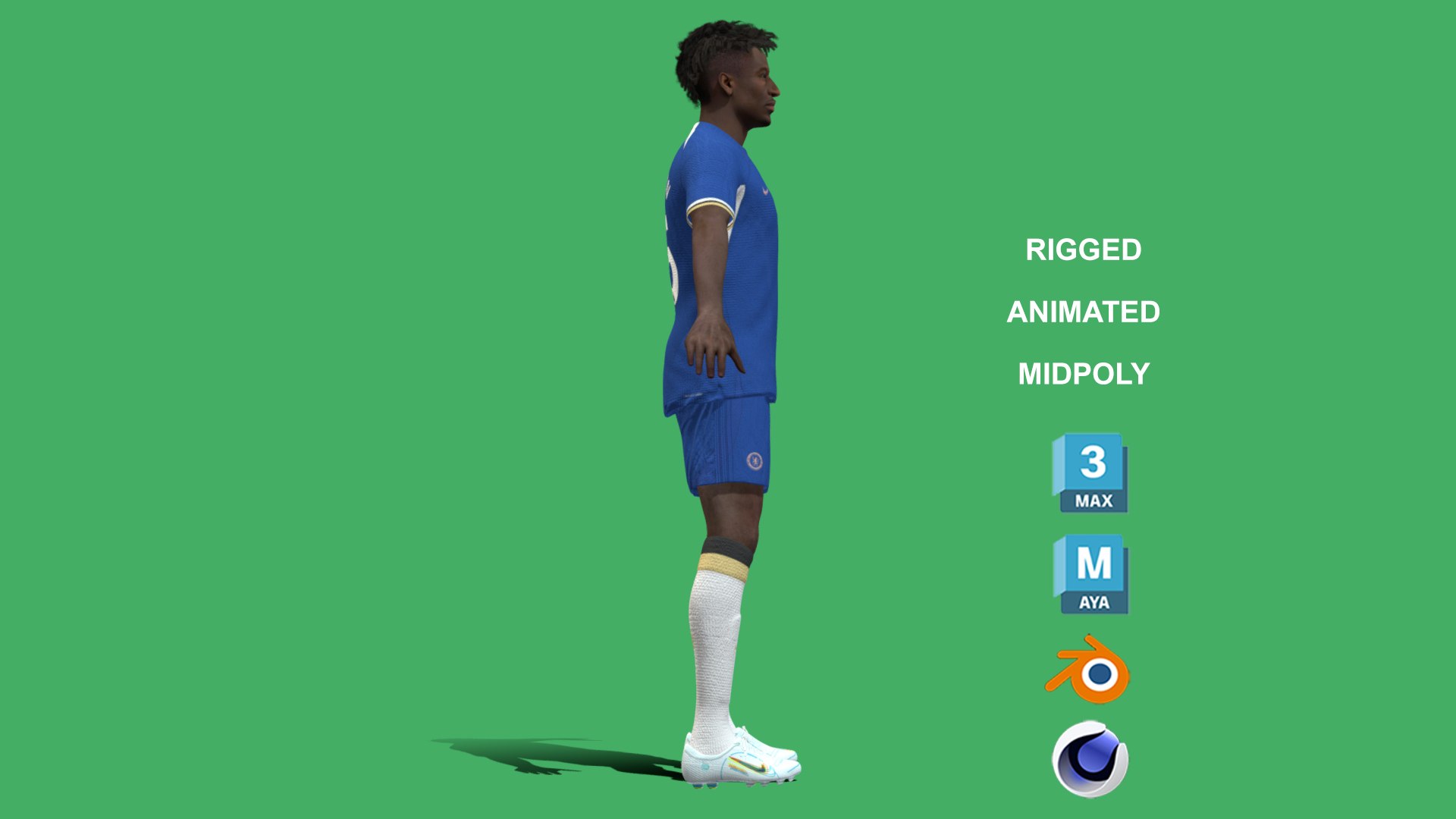 3D Rigged Nicolas Jackson Chelsea 2024 3D Model - TurboSquid 2142066