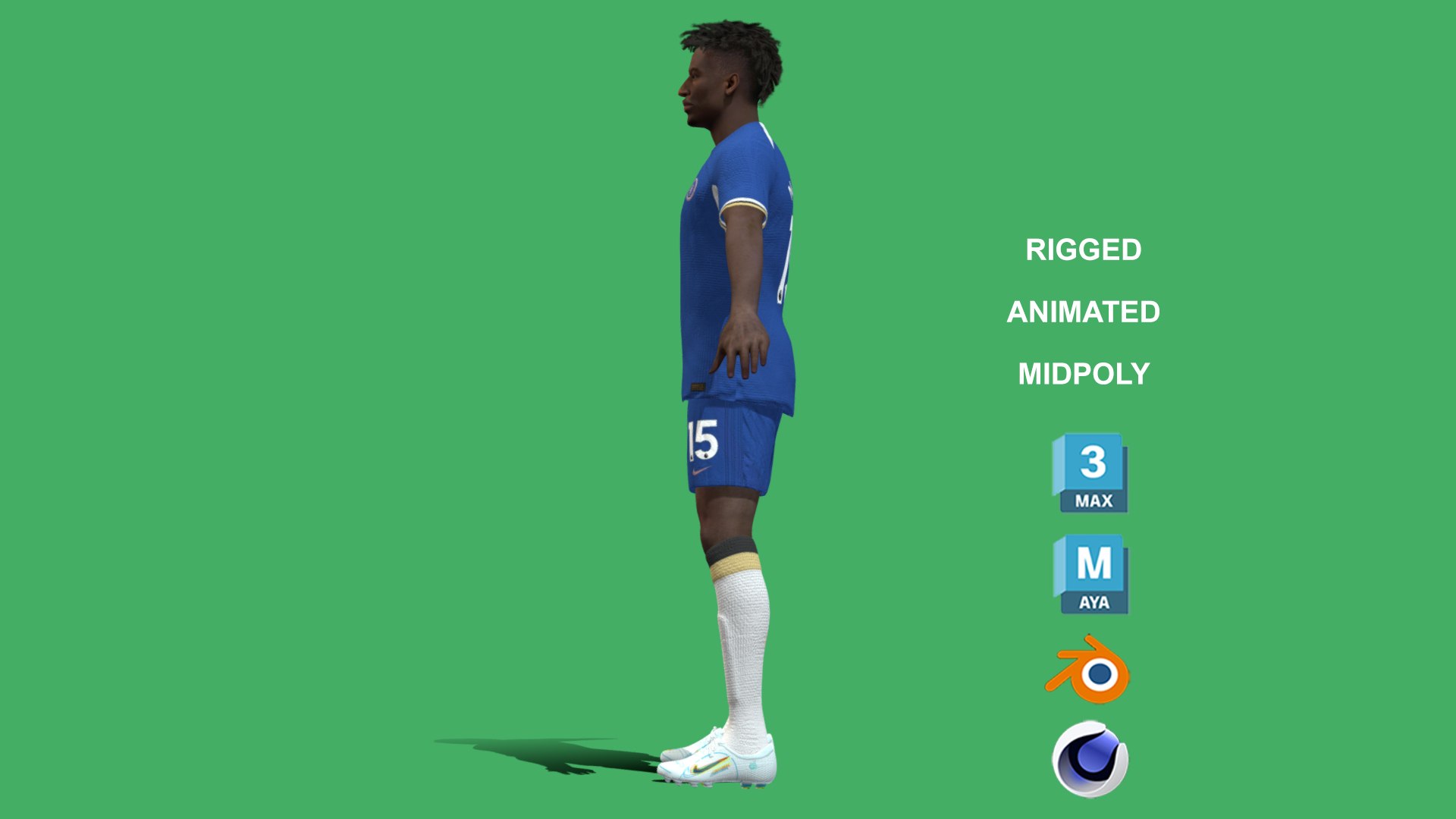 3D Rigged Nicolas Jackson Chelsea 2024 3D Model - TurboSquid 2142066