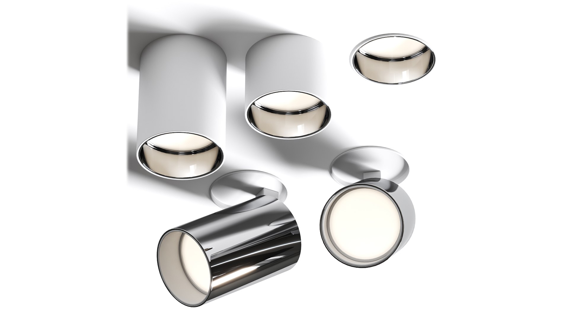 3D Move It 45 Round Flex Recessed by Xal Ceiling Lamp model ...