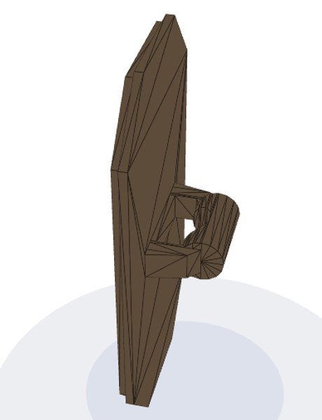 3d lego octagonal shield