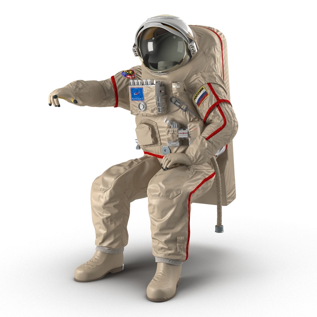 3d russian space suit orlan model