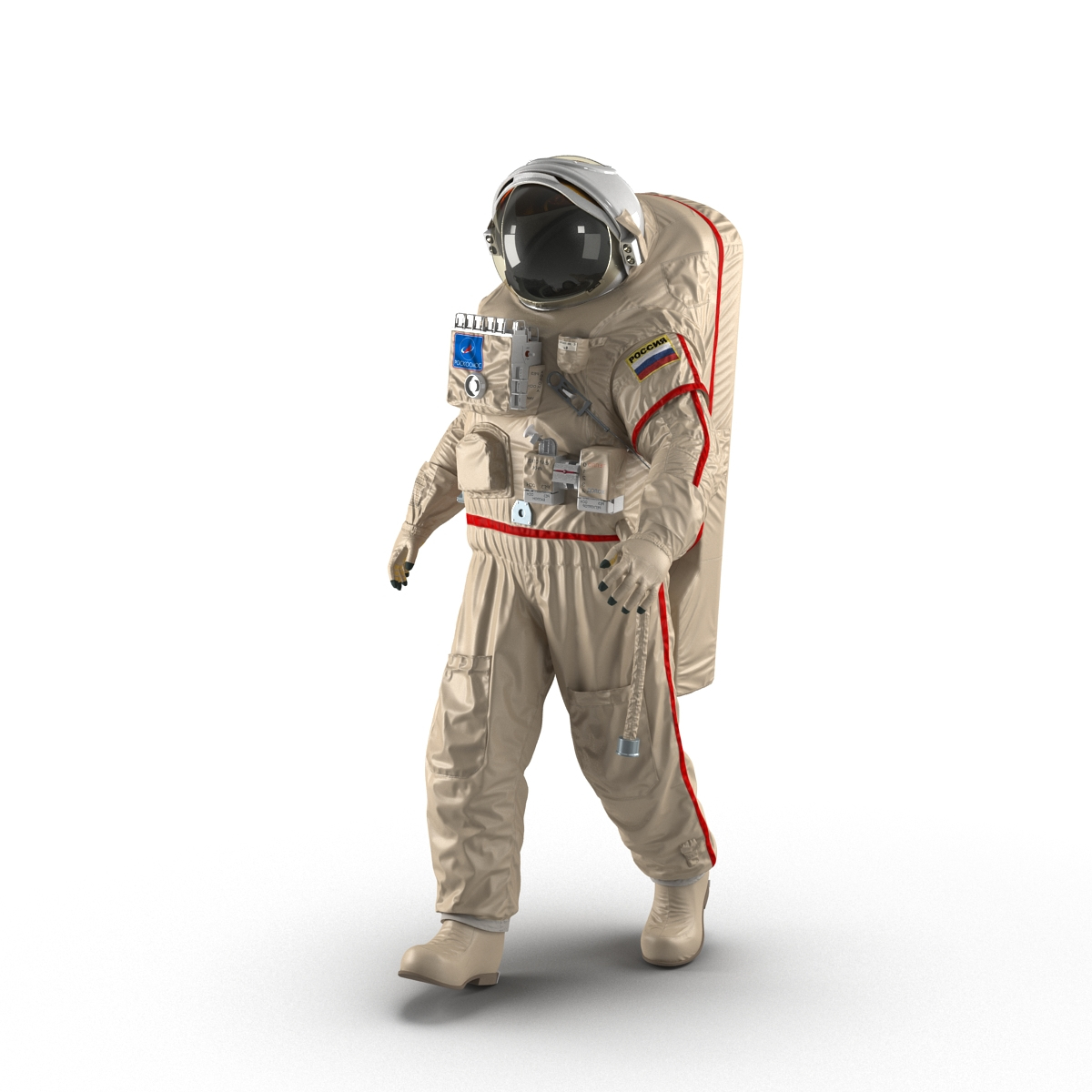 3d russian space suit orlan model