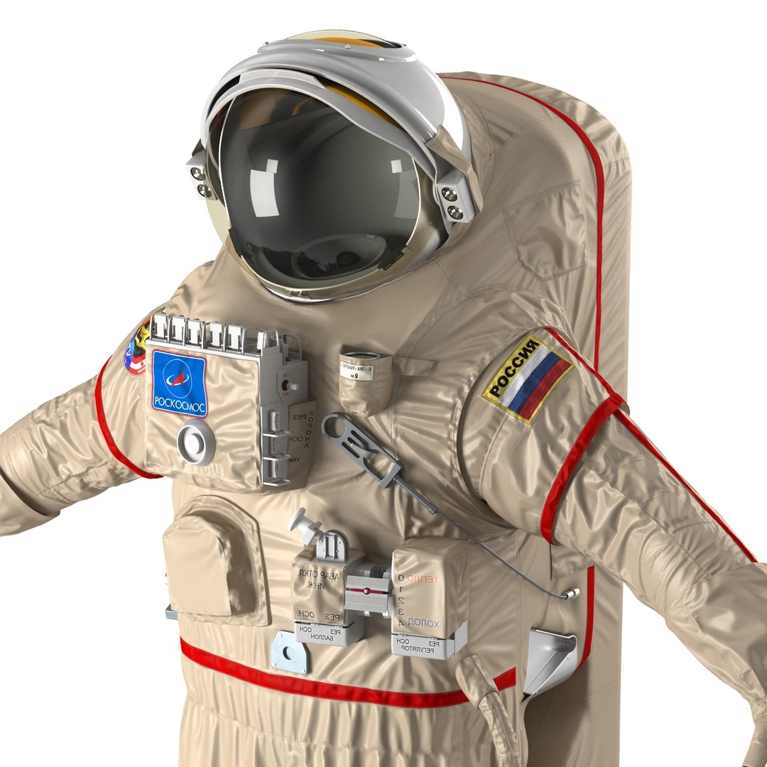 3d russian space suit orlan model